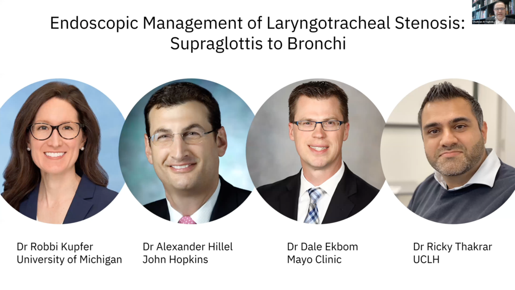 Webinar: Endoscopic Management of Laryngotracheal Stenosis Supraglottis ...